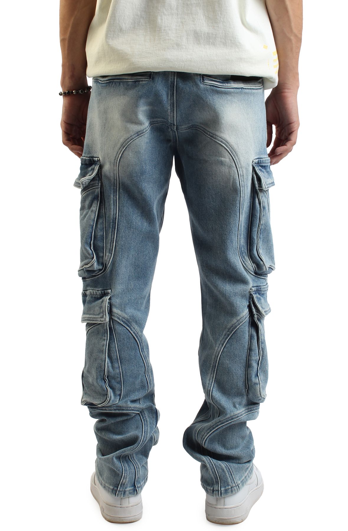 EMBELLISH Recon Cargo Denim Pants EMBHO25-100 - Shiekh