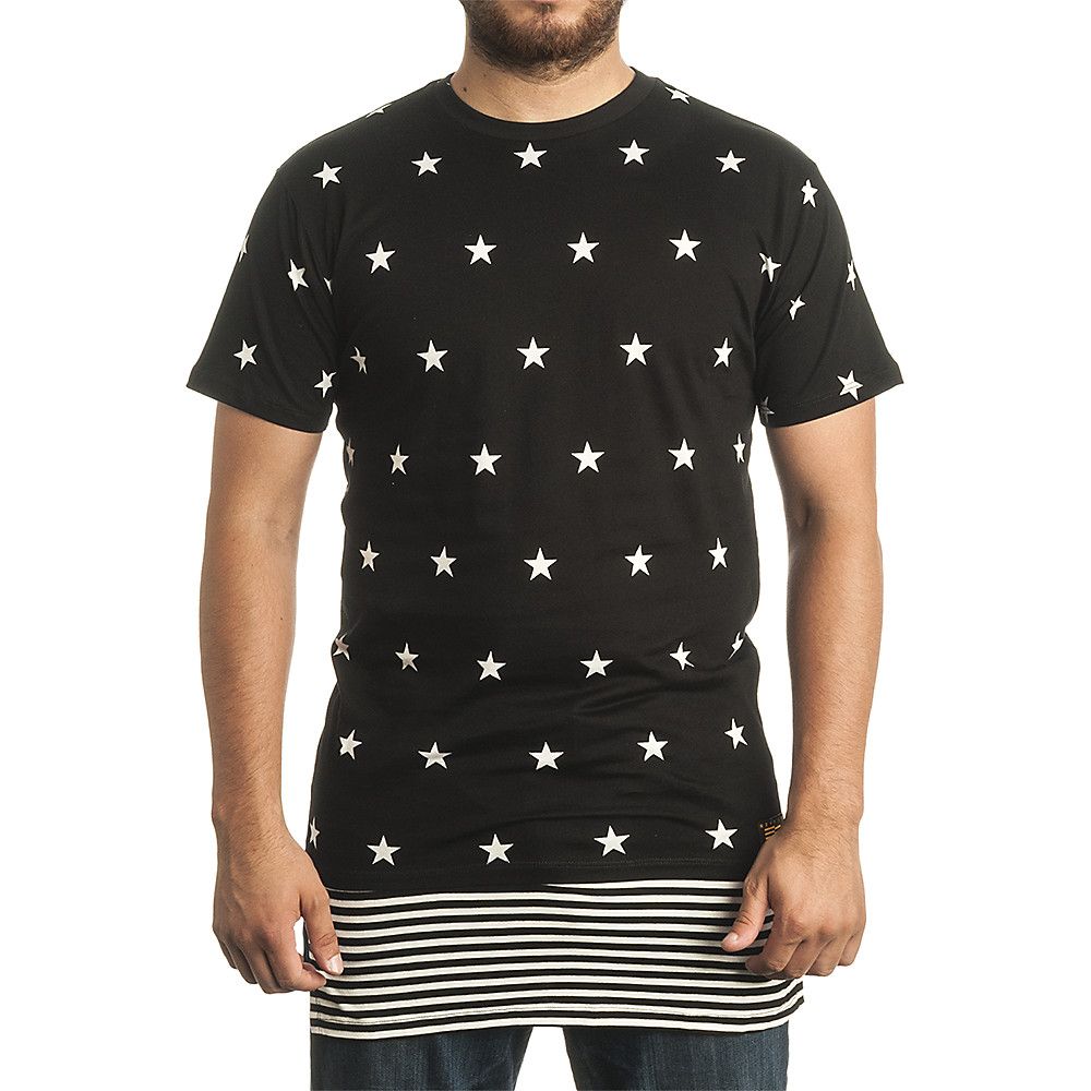 NEFF INC Stars Drop Tail Tee 15SS26STB - Shiekh
