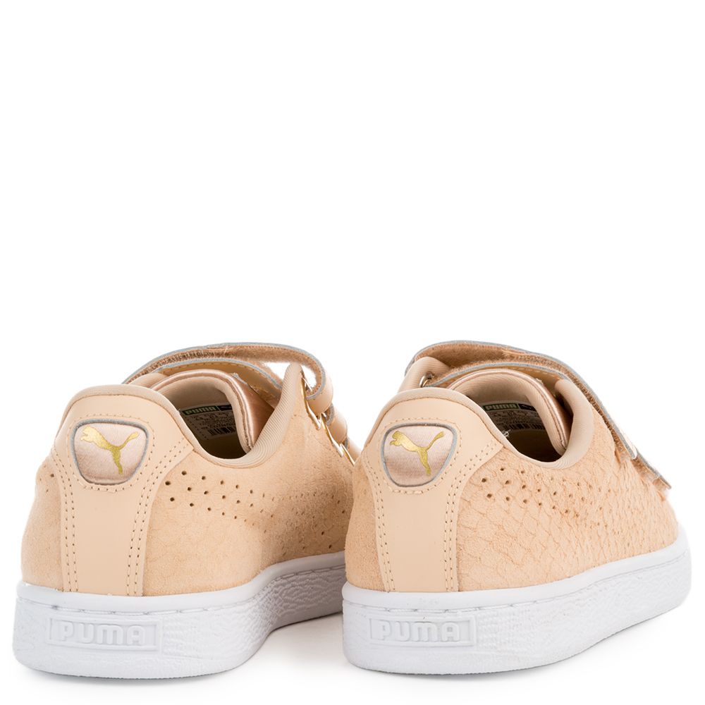 PUMA Women's Basket Strap Exoticskin Natural Vachetta Sneaker 36270703 ...