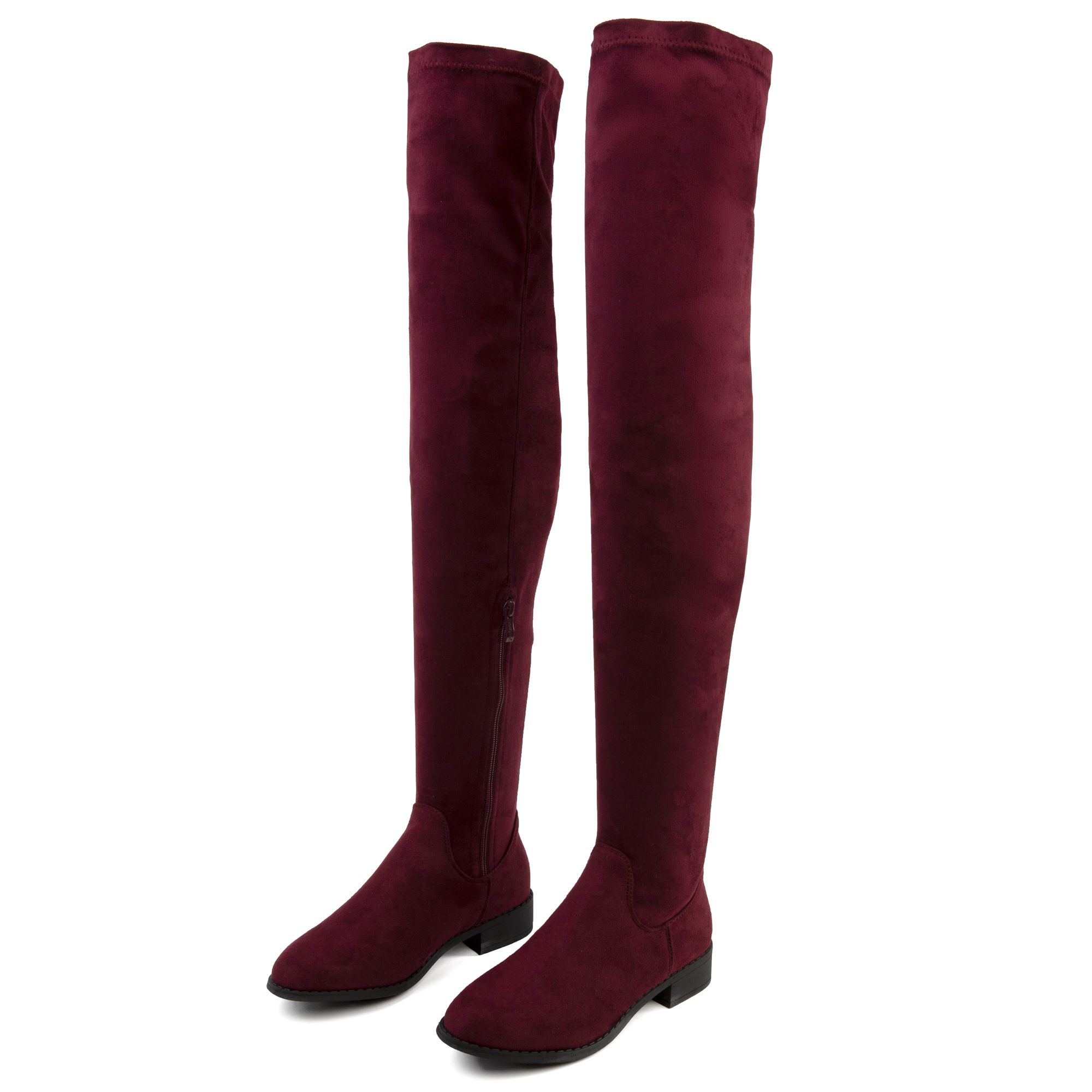 TWIN TIGER FOOTWEAR Olympia-20th Over The Knee Boots OLYMPIA-20TH-BURG ...