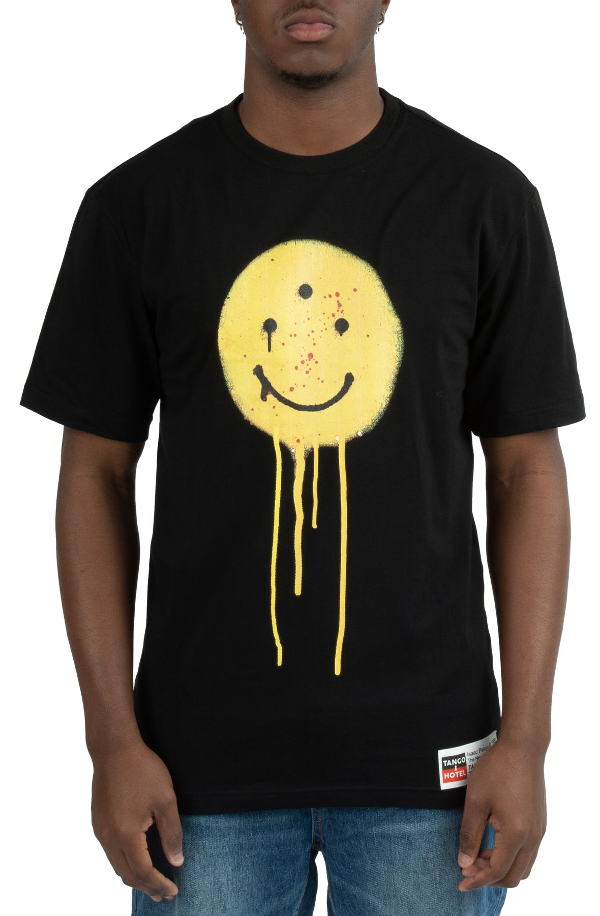TANGO HOTEL Isayo Pelayo X Tango Drippy Smiley Tee THB2158KT - Shiekh