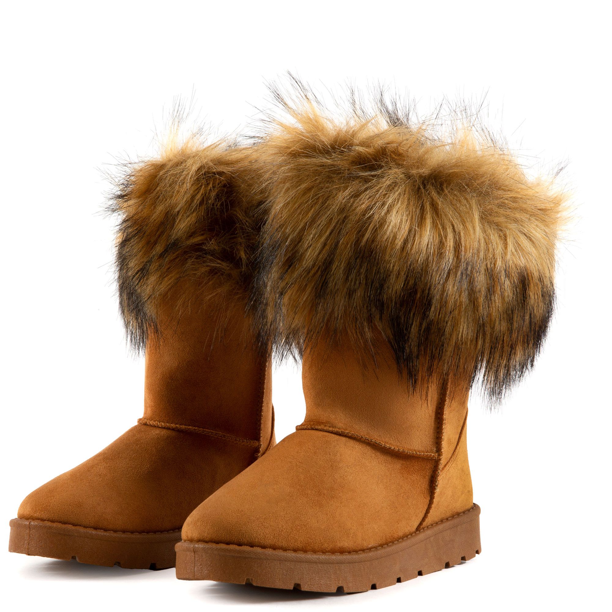 J P ORIGINAL Frozen-02 Fur Booties JPM FROZEN-02-TANFS - Shiekh