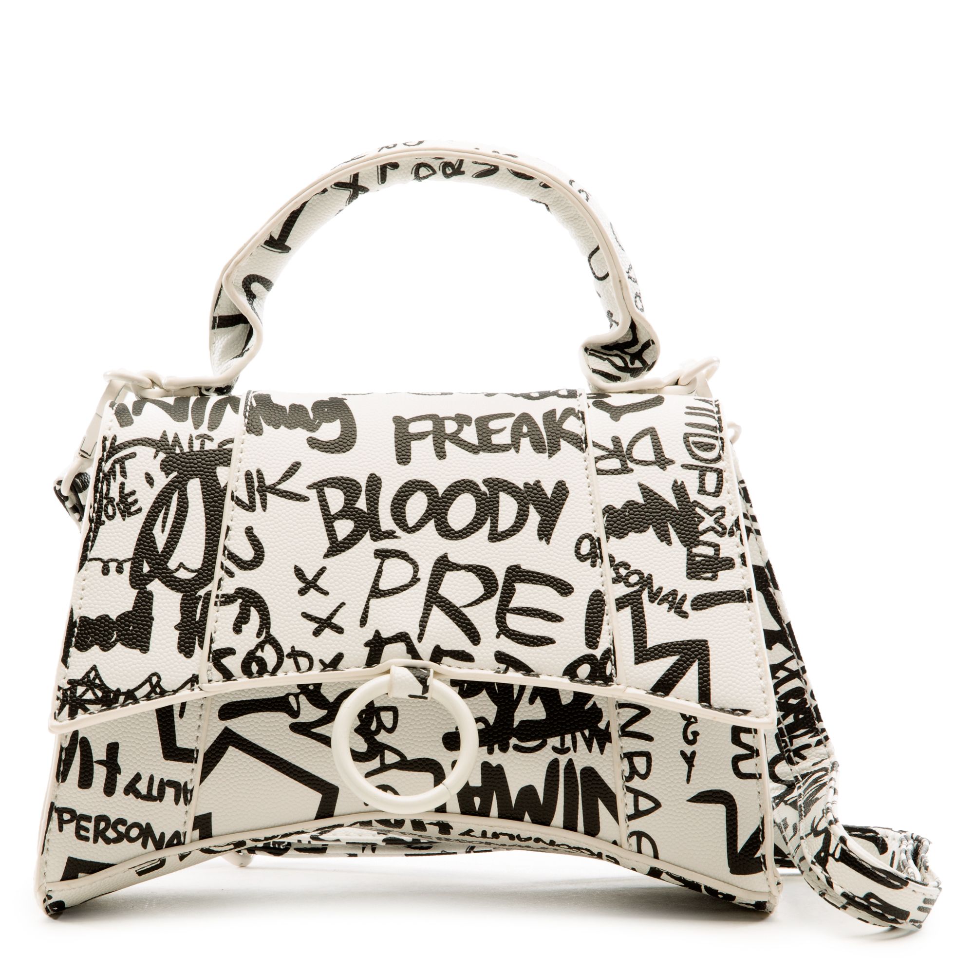 LILIANA Small Graffiti Handbag H-BARDOZA-WHGR - Shiekh