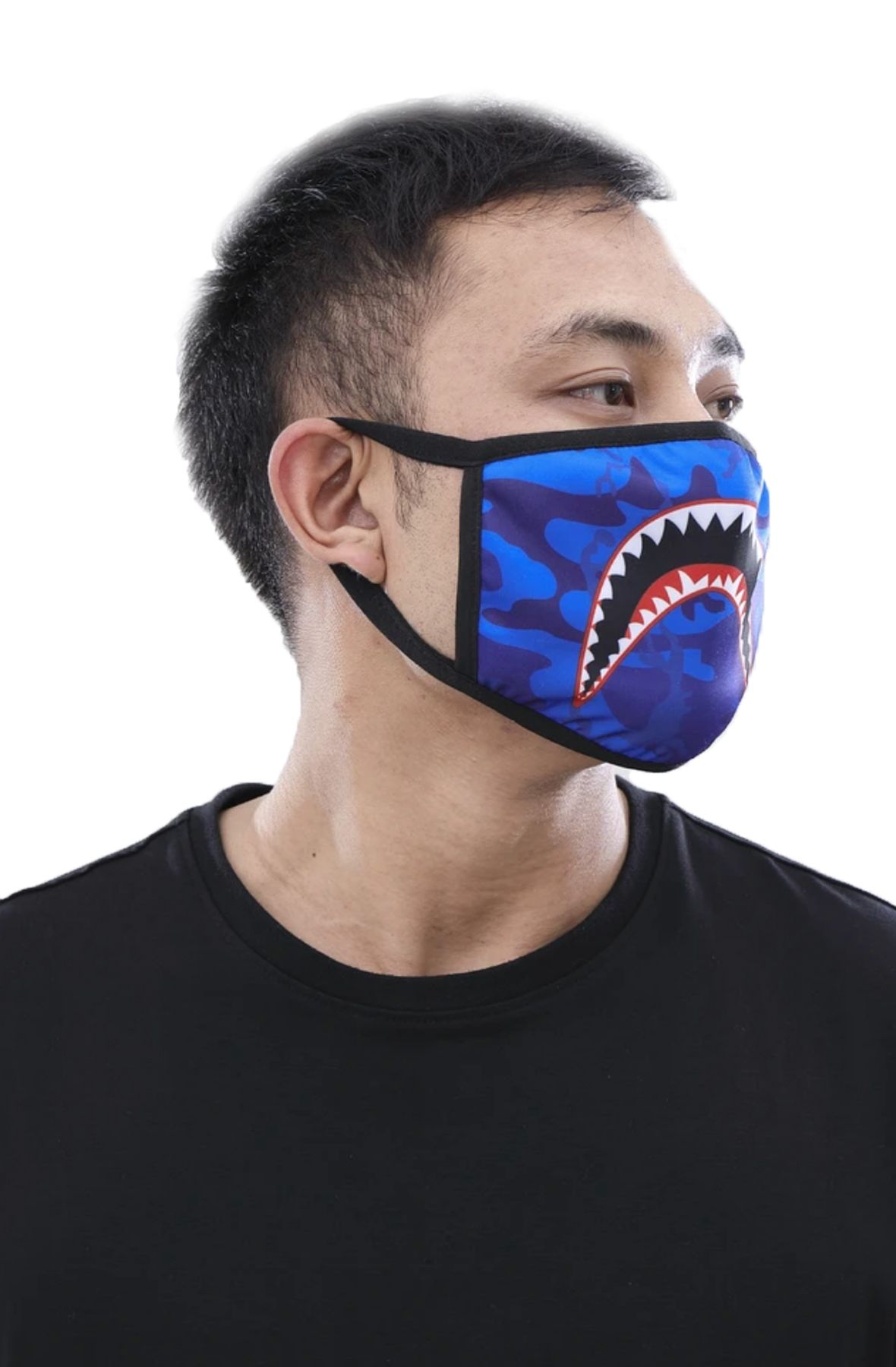 HUDSON Shark Mouth Face Mask E7133263SS-BLU - Shiekh