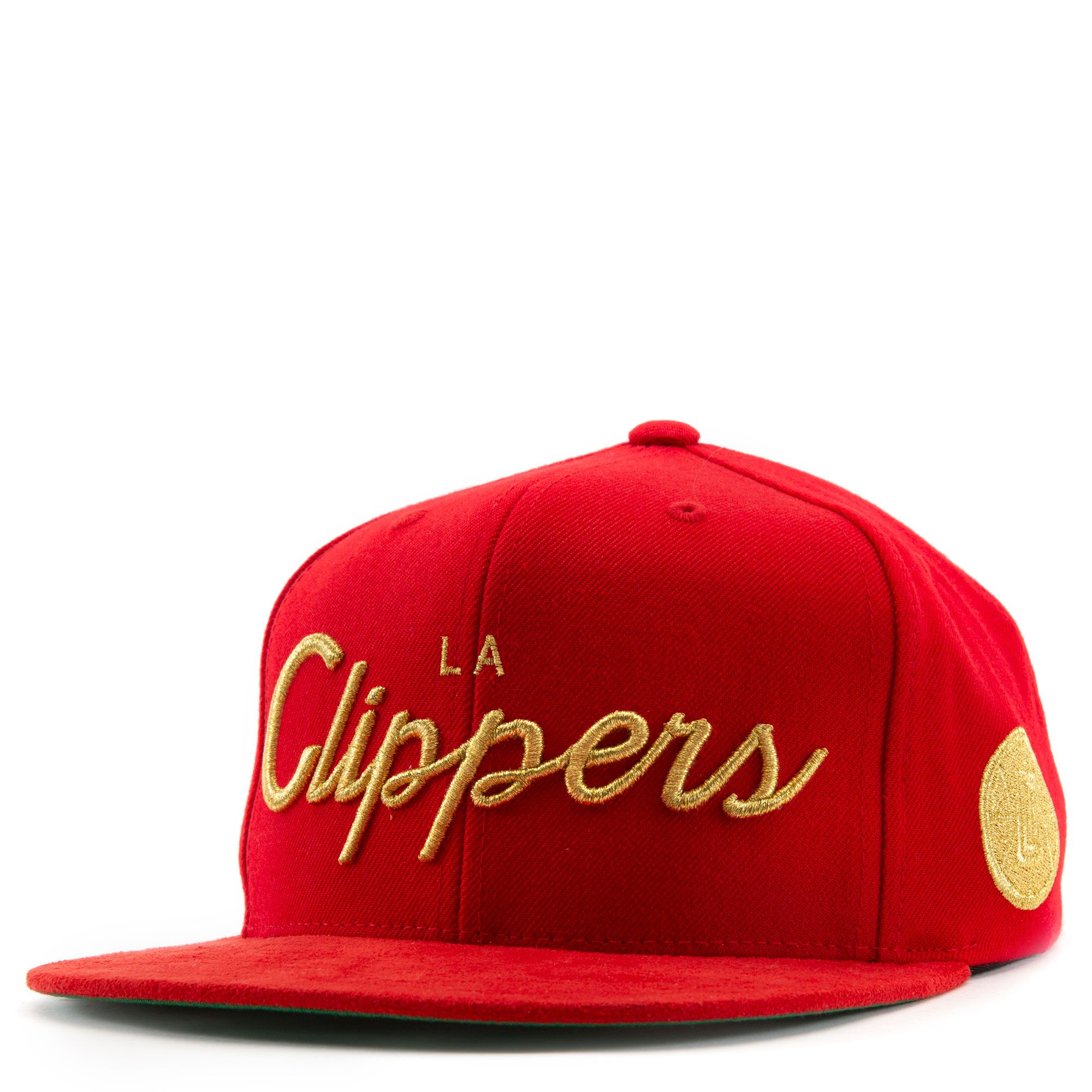 MITCHELL AND NESS Los Angeles Clippers Gold Script Snapback 6HSSMM19298 ...