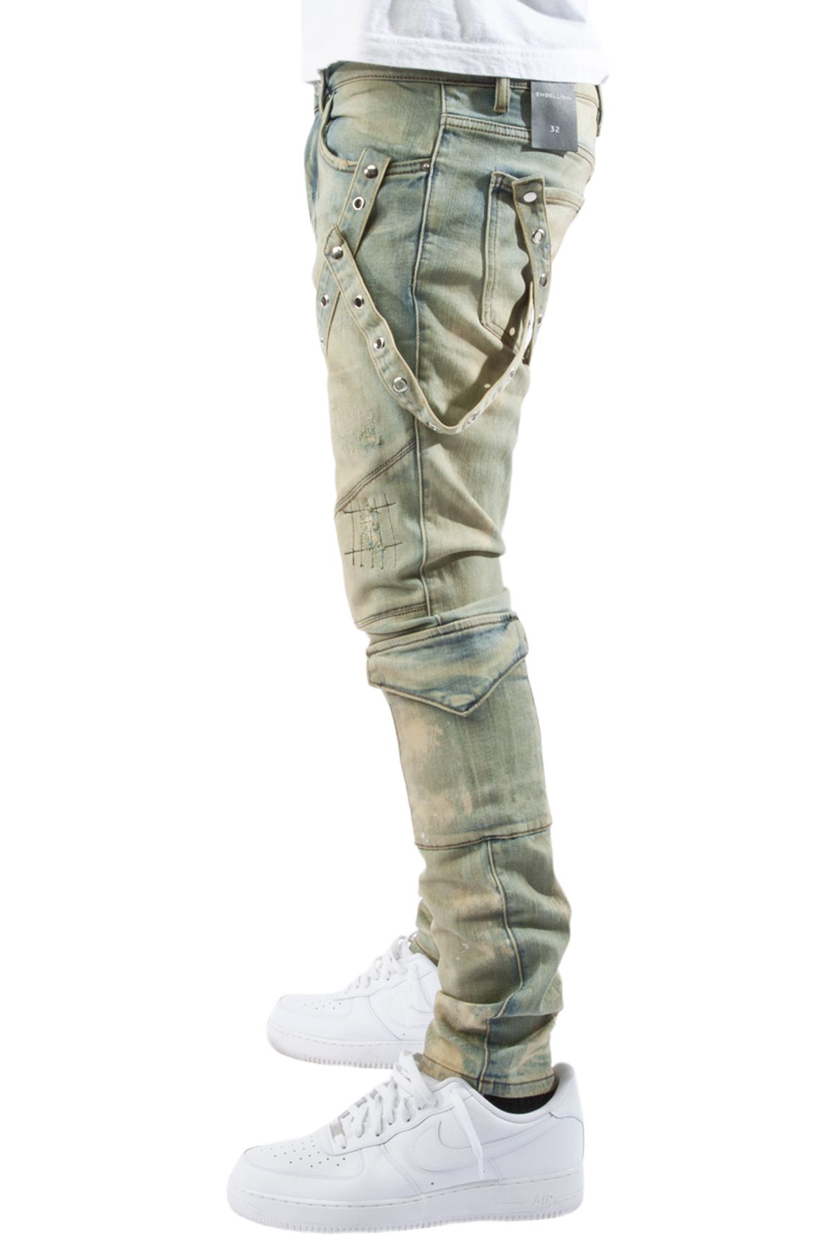 EMBELLISH Topi Utility Strapped Jeans EMBHOL21-2-12 - Shiekh