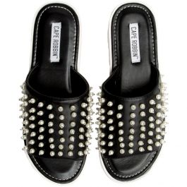 CAPE ROBBIN Mandy-1 Slides MANDY-1/WHITE - Shiekh