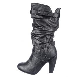 BAMBOO Low Heel Boot Mozza-06 JPM MOZZA-06/CHNPPU - Shiekh