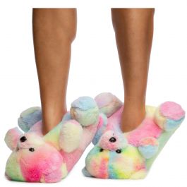 SHIEKH Plush-01 Bear Fuzzy Slippers PLUSH-01-SH-PNK - Shiekh