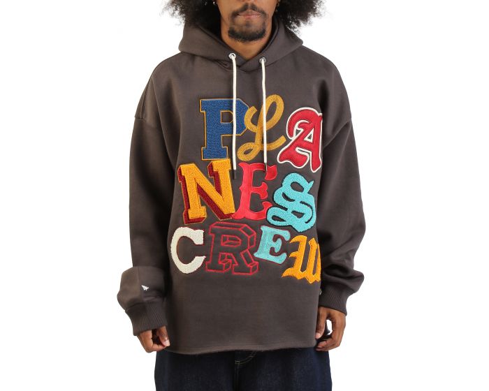 PAPER PLANES Letterman Hoodie 300489-CHRCL - Shiekh