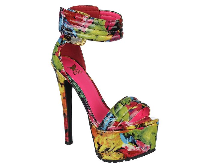 SHIEKH Women's Reed High Heel Platform REED/MULTI - Shiekh