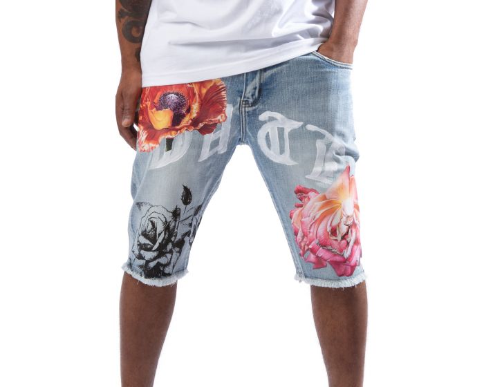 EMBELLISH Jagger Denim Shorts EMBSP221-146BLU - Shiekh