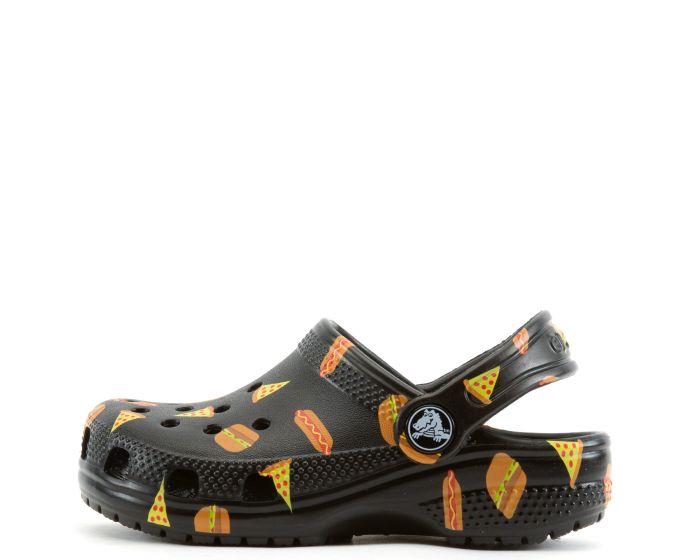CROCS Kids Classic Food Print Clog 207150-001 - Shiekh