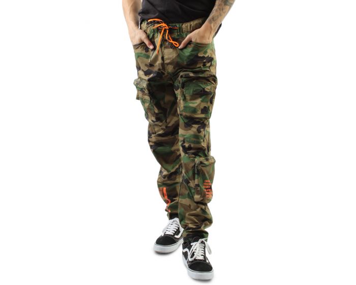 SMOKE RISE Cargo Pants WP23182SK-CAMO - Shiekh