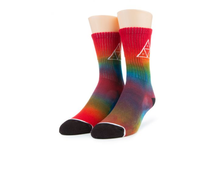 HUF The Tie Dye Triple Triangle Sock in SK00233-RNB - Shiekh