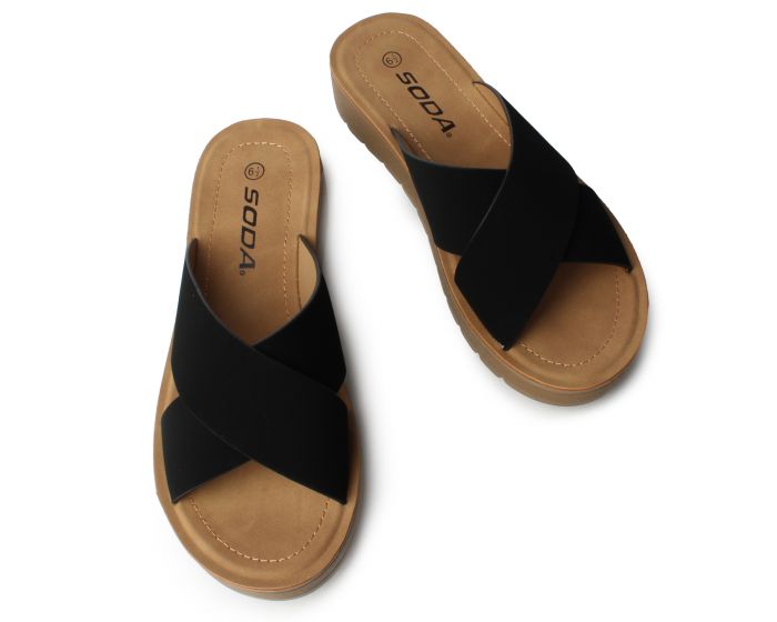 FORTUNE DYNAMICS Lucy-S Criss Cross Sandal FD LUCY-S-BLK - Shiekh