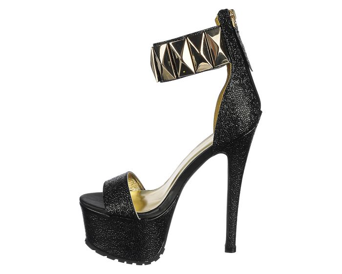Women's Rage High Heel Platform Shoe Black