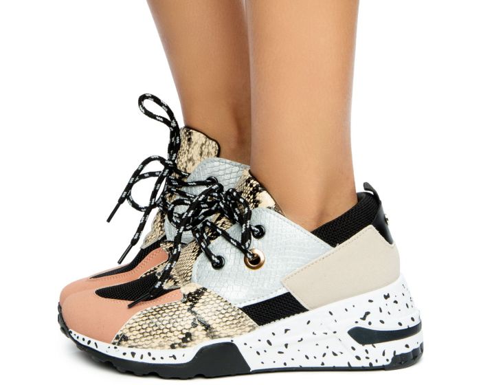 YOKI SHOES Clint-16 Block Sneakers CLINT-16-BLUSH - Shiekh