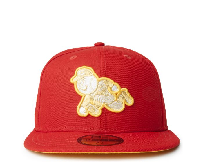NEW ERA CAPS Cincinnati Reds Red Gold 59Fifty Fitted Hat 70740075 - Shiekh
