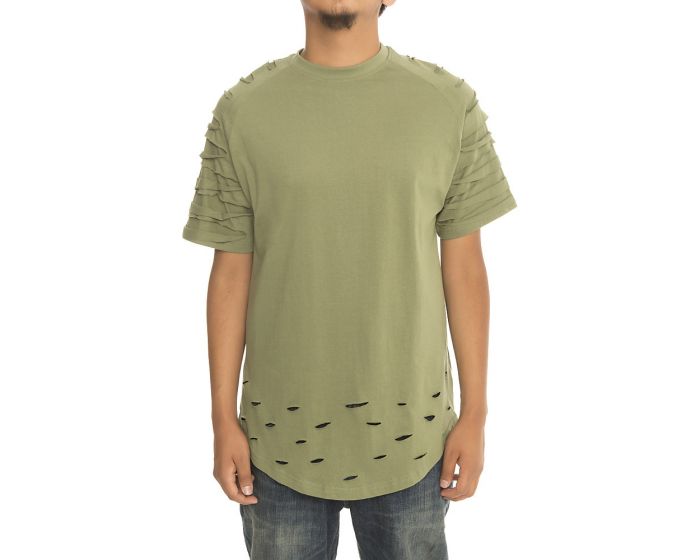 REBEL MINDS Men's Ripped and Torn Tee 62 162 OL - Shiekh