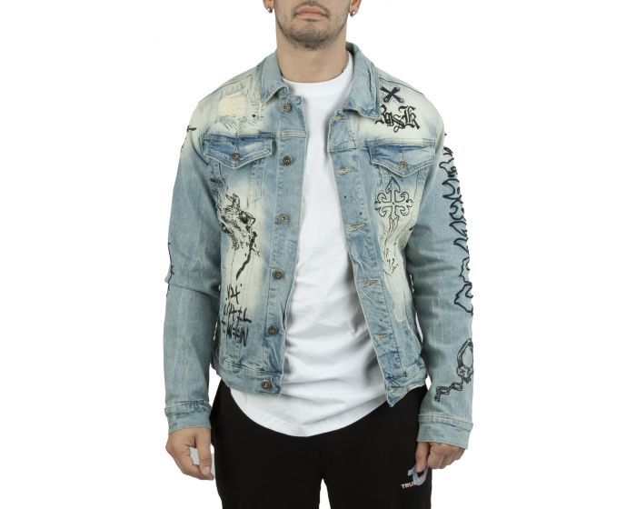 SMOKE RISE Razor Wire Jacket JJ22229-BLU - Shiekh