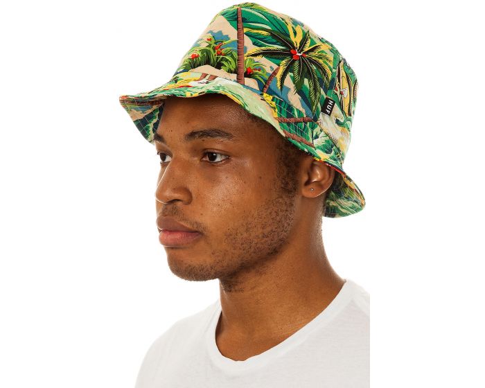 HUF The Hawaiian Bucket Hat in Tropical HT3258-TRP - Shiekh