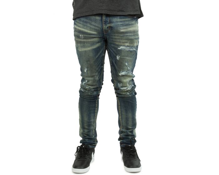 FOREIGN LOCALS Rips And Repair Jeans FL-22006 - Shiekh