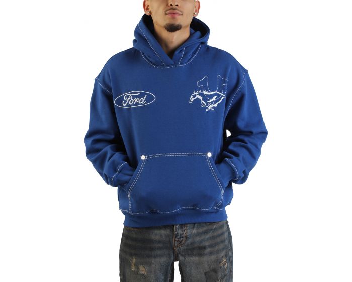 TRUE RELIGION Ford Big T Cinched Hoodie 109713C-4013 - Shiekh