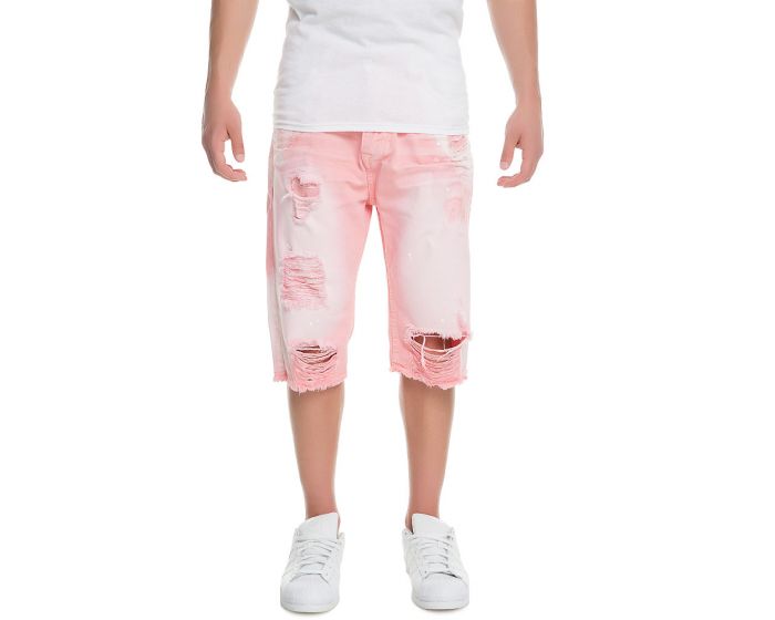 FBRK Men's Twill Rip Shorts JS 7110 BL - Shiekh