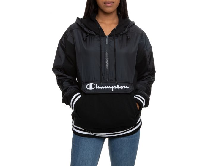 CHAMPION Sideline 1/2 Zip Hoodie WL430550234- BLK - Shiekh