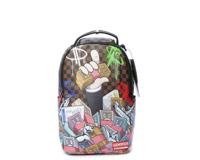 SPRAYGROUND Monopoly Stacked Backpack 910B4761NSZ - Shiekh