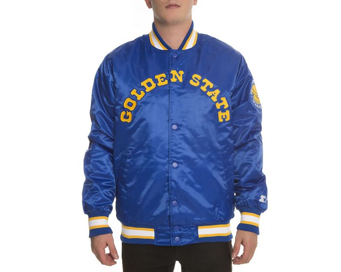 STARTER BLACK LABEL Men's Golden State Warriors Jacket LA640088 GSW ...