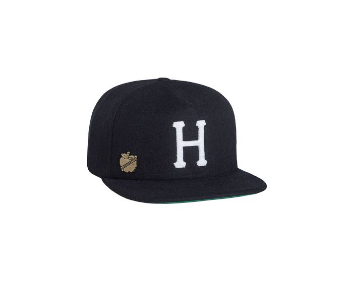 HUF The Homefield Wool Strapback Hat in HT54003-NVY - Shiekh
