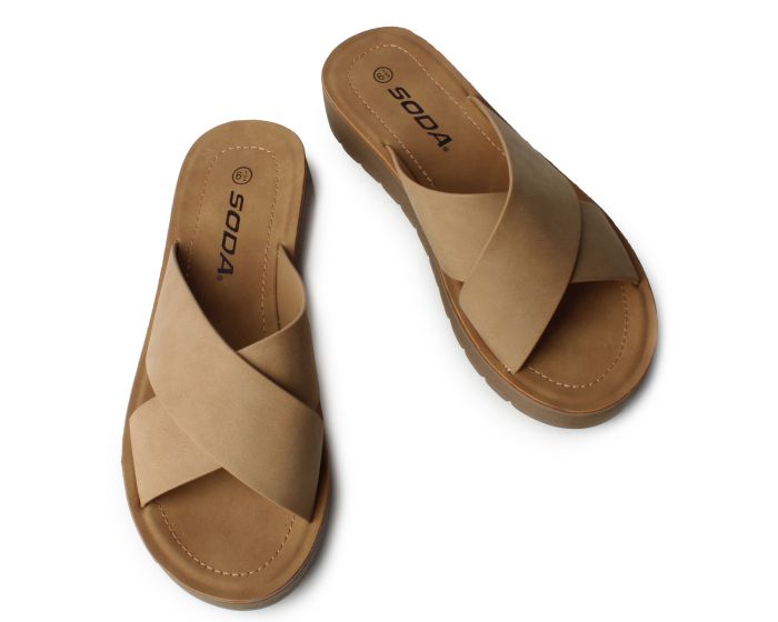 FORTUNE DYNAMICS Lucy-S Criss Cross Sandal FD LUCY-S-CML - Shiekh