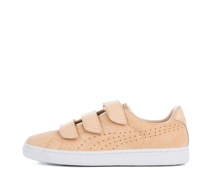 PUMA Women's Basket Strap Exoticskin Natural Vachetta Sneaker 36270703 ...