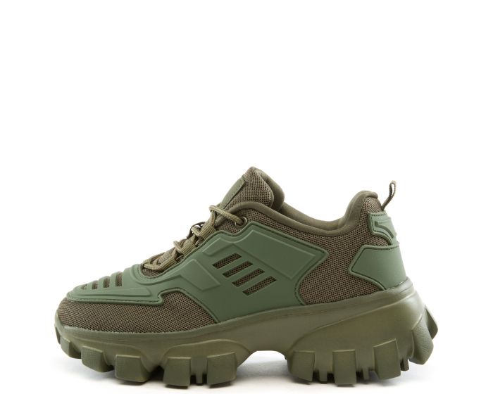 MATA GROUPS USA Kick Off Chunky Platform Sneaker KICK OFF-OLV - Shiekh