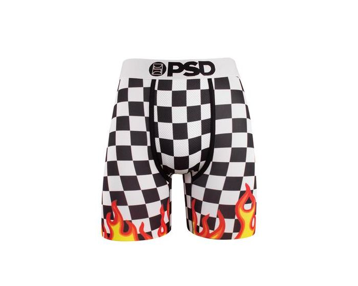 PSD Checker Flames Boxer Briefs 1182051 - Shiekh