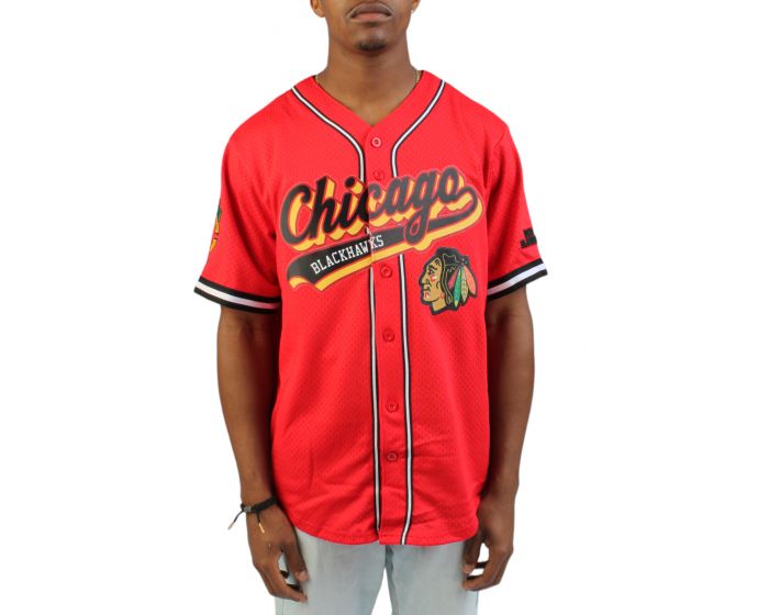PRO STANDARD Chicago Blackhawks Baseball Jersey HCB167454-RBK - Shiekh