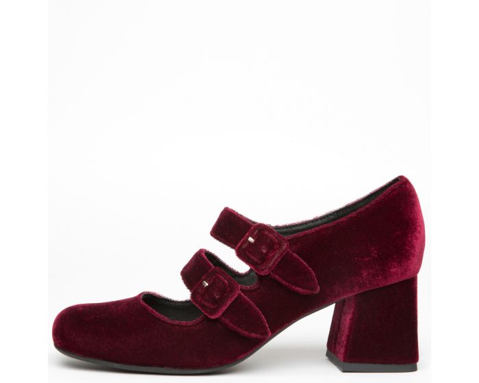 JEFFREY CAMPBELL Bickle Velvet Heels BICKLE WINE - Shiekh