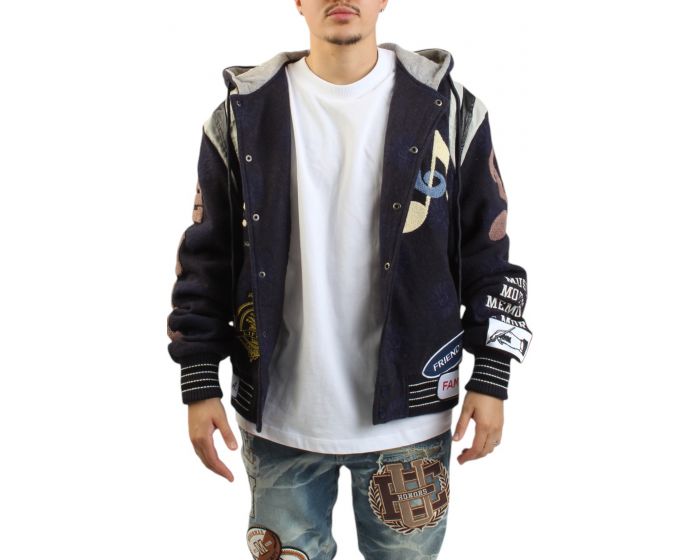 LIFTED ANCHORS Orwell Letterman Jacket LAFL24-15 - Shiekh