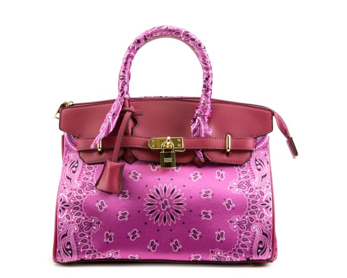 MATA GROUPS USA Paisley Tote Handbag MT-00002-PNKPAI - Shiekh