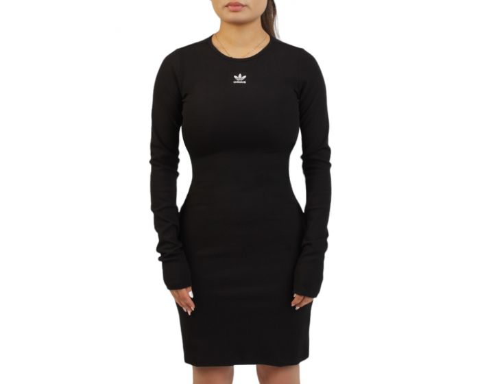 ADIDAS Essential Ribbed Long Sleeve Dress IY9657 - Shiekh