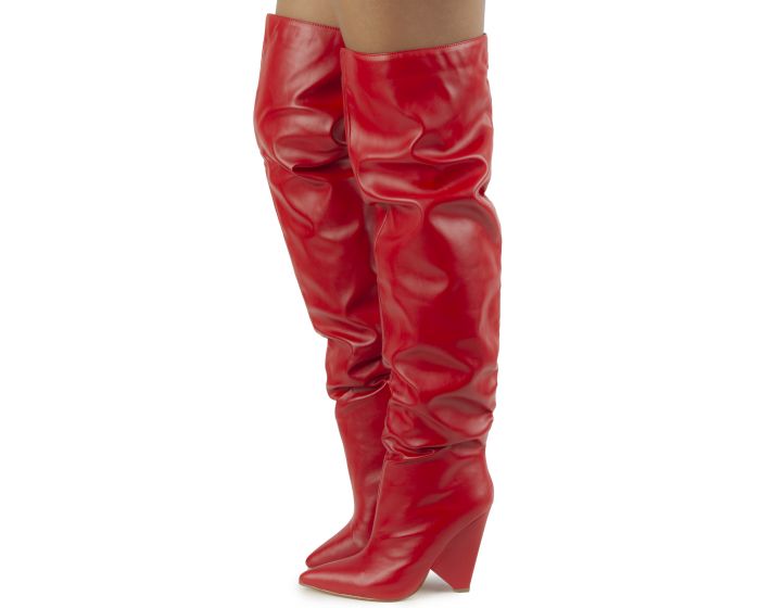 LILIANA Nano-2 High Heel Boots NANO-2-RED - Shiekh