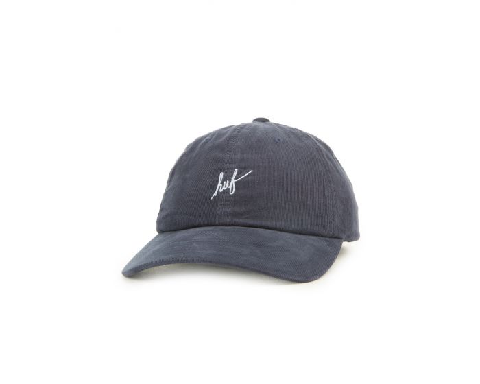 HUF The Corduroy Script Curved Visor Dad Hat in HT00205-MDN - Shiekh