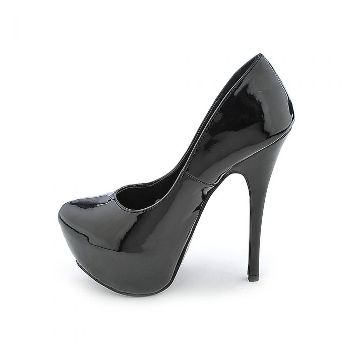 Womens 018 Stiletto Heel Black Patent