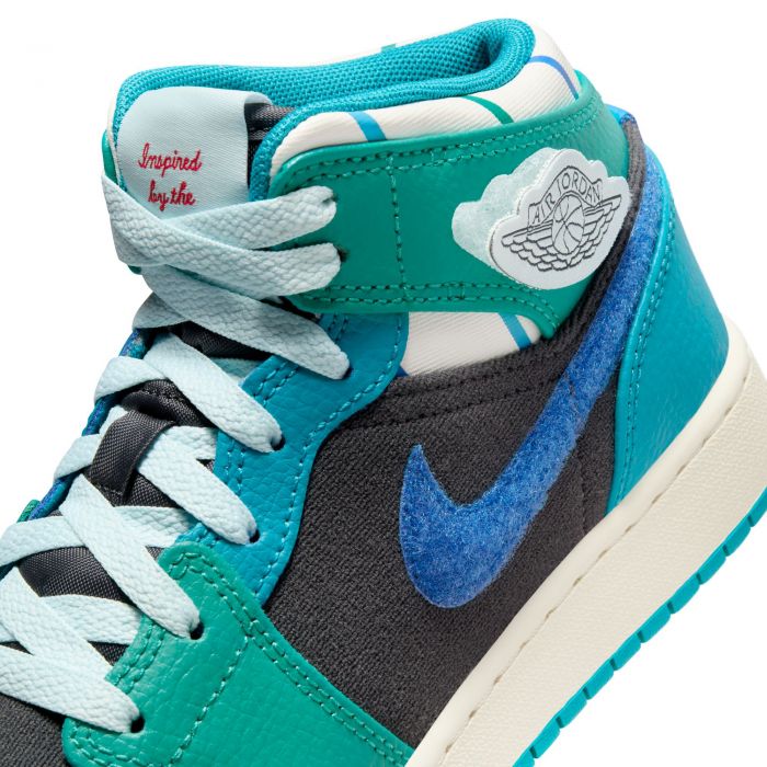 JORDAN Grade School 1 Mid Sneaker School FJ9482 004 - Shiekh