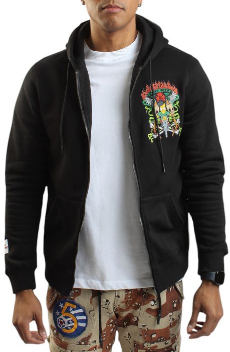 MAXIMA The Simpson Down With Homework Hoodie FM50489-BLK - Shiekh