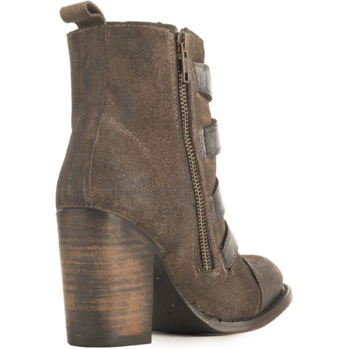 FREEBIRD BY STEVEN FB-Banjo Heel Booties FB-BANJO GREY - Shiekh