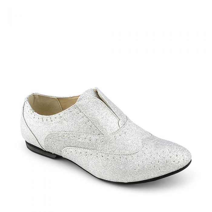 LEGEND Berry-03 Glitter Shoes BERRY-03 SLV - Shiekh