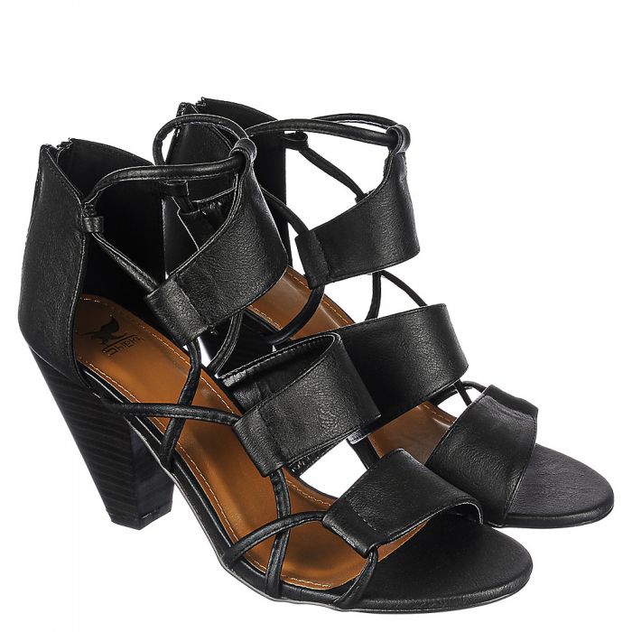 SHIEKH Truly True Low Heel Sandal TRULY TRUE/BLACK - Shiekh